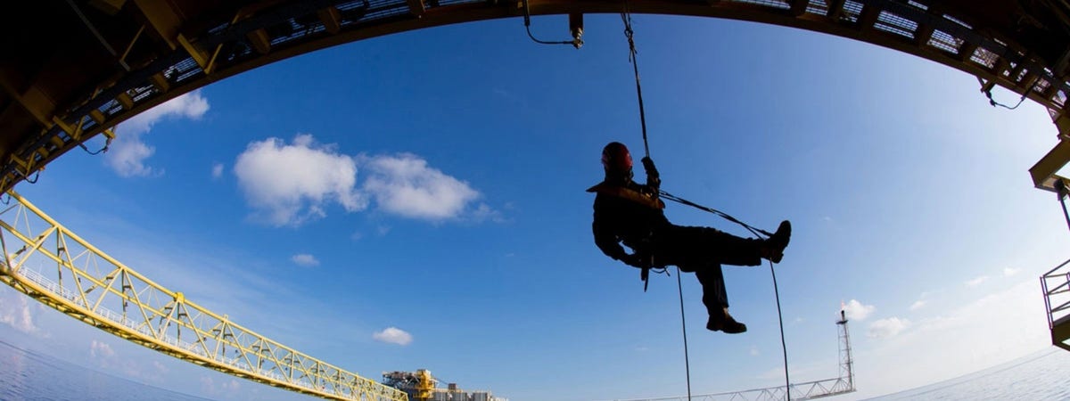 Ein Tag im Leben eines Offshore-Prüfers bei der Arbeit mit dem ...