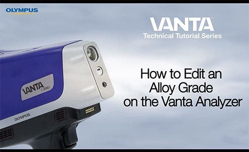 Vanta Technical Tutorial Series: How to Edit an Alloy Grade on the ...